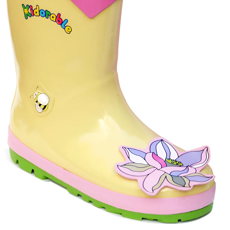 Kids Quality Lotus Flower Rain Boots in Lincolnwood USA - Kidorable ...